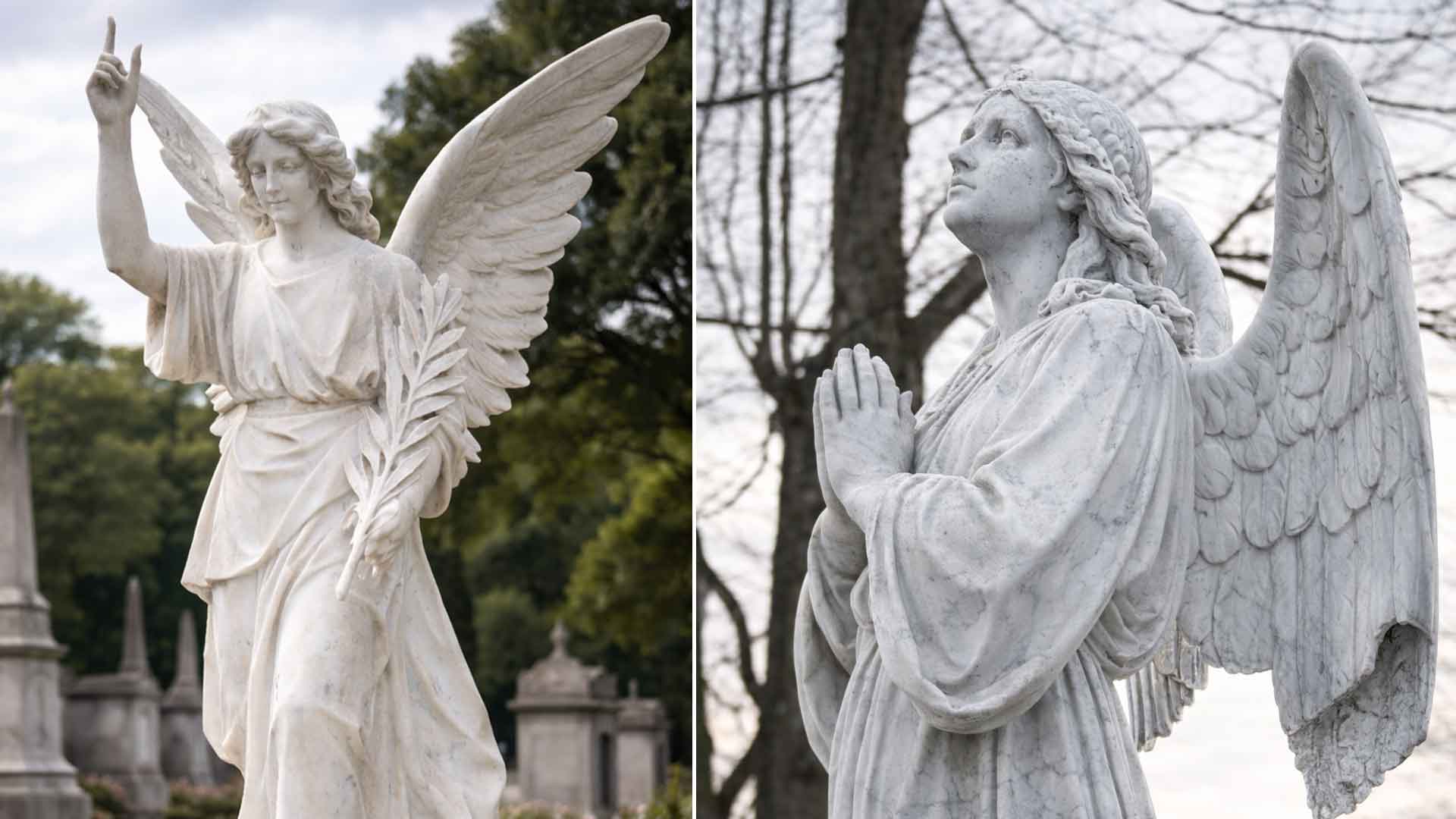 Tombstone Angel Statues as Symbols of Everlasting Love – Marblebee