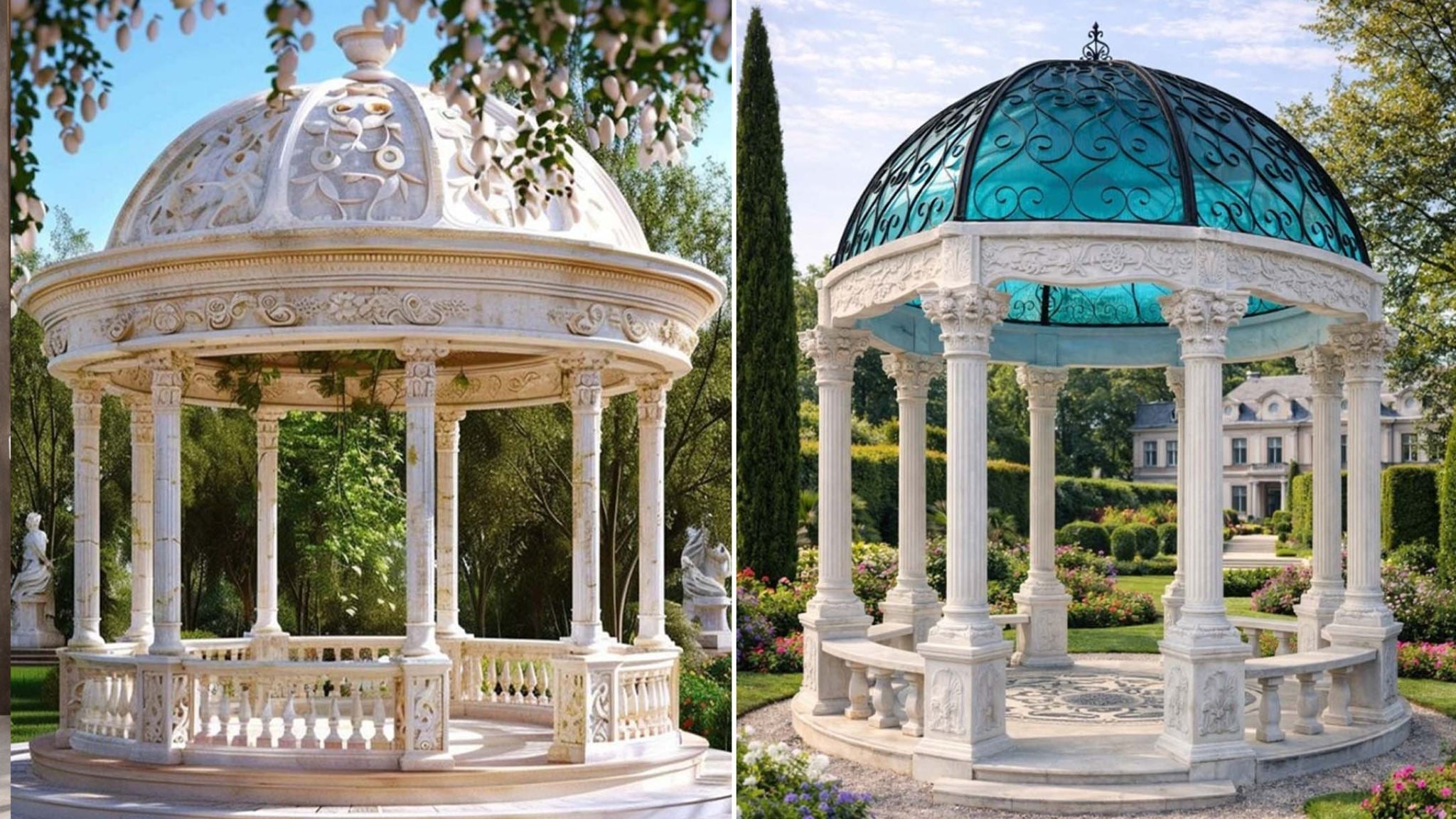 Marble Gazebos: How Builders Create Luxury Outdoor Focal Points – Marblebee