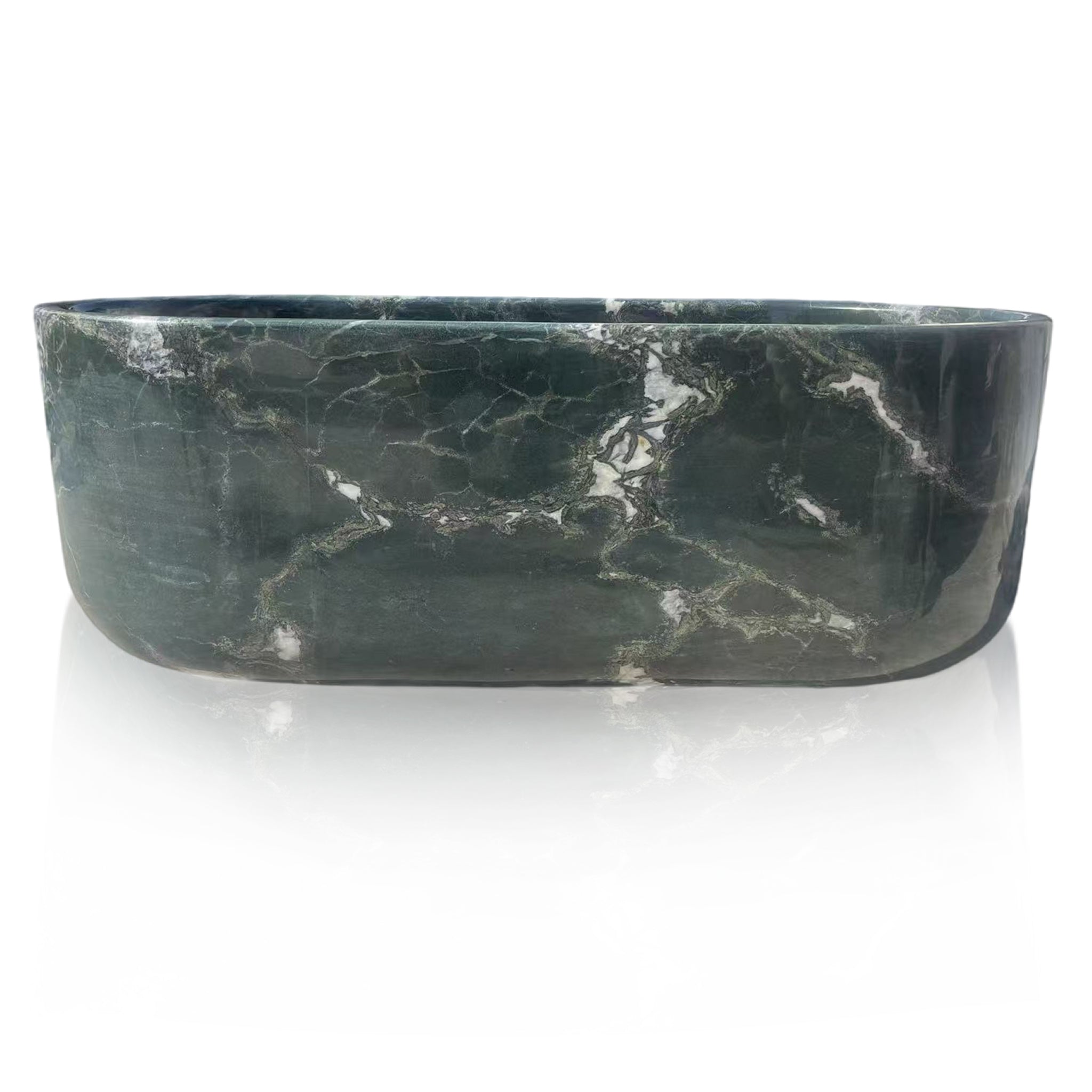 Glacier Forest Marble Freestanding Marble Tub