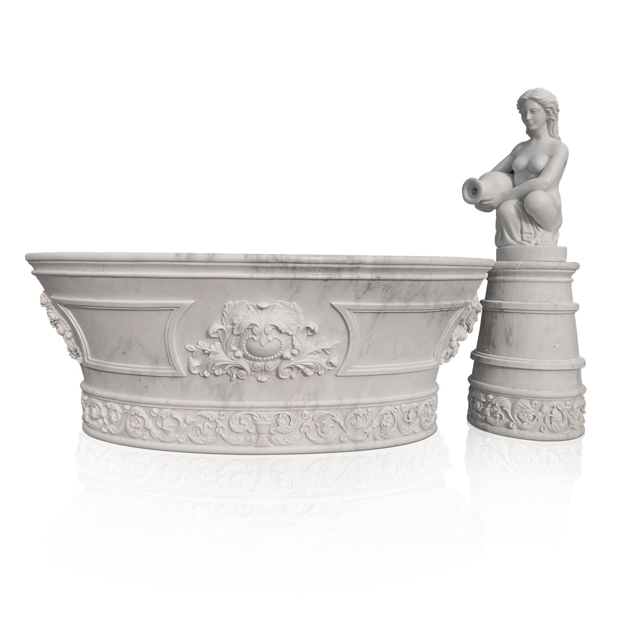 Custom Marble bathtub White Marble – Marblebee