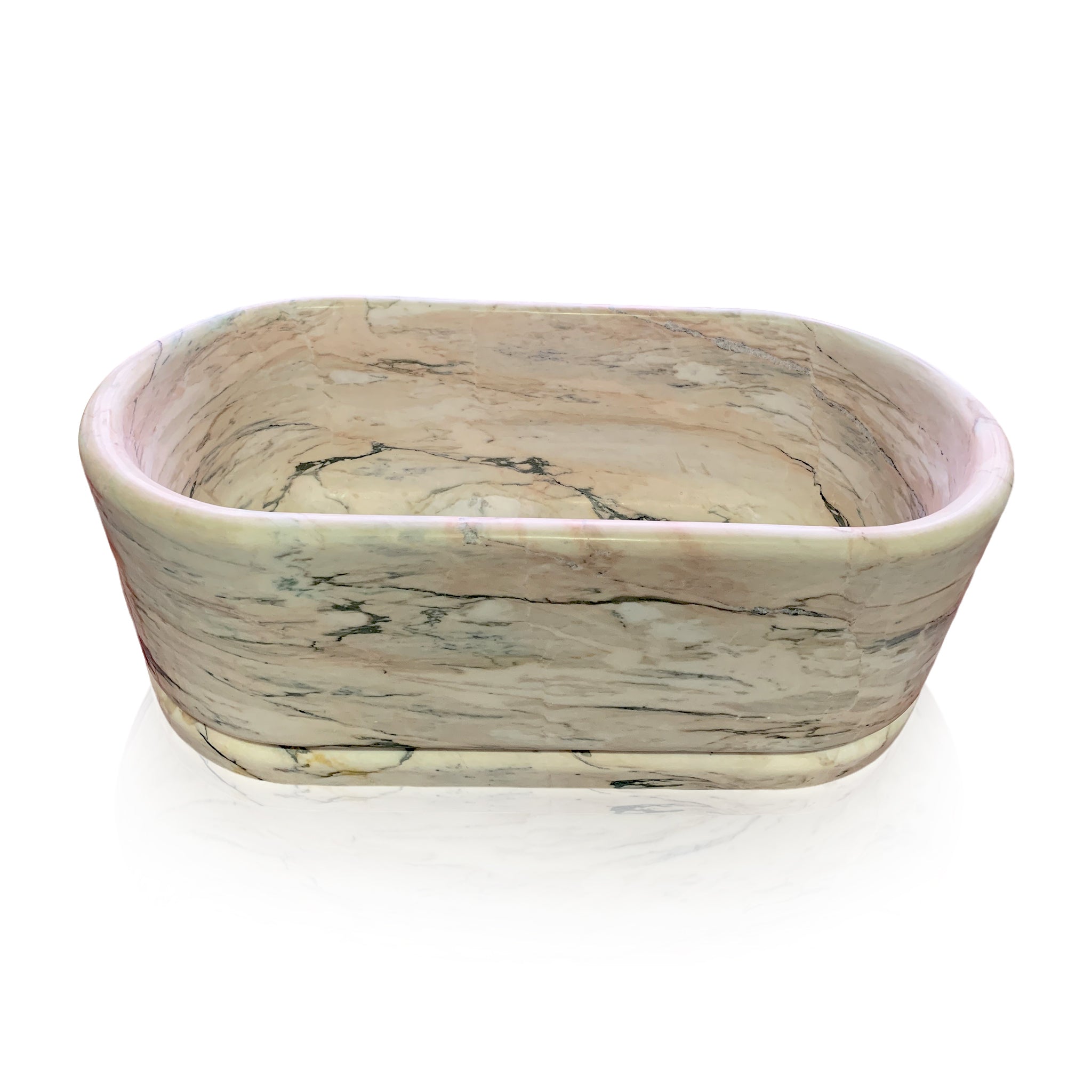 Unique Calacatta Rosa Marble Bathtub