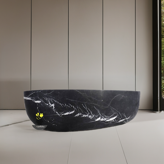 Black marble tub customzied stone tubs