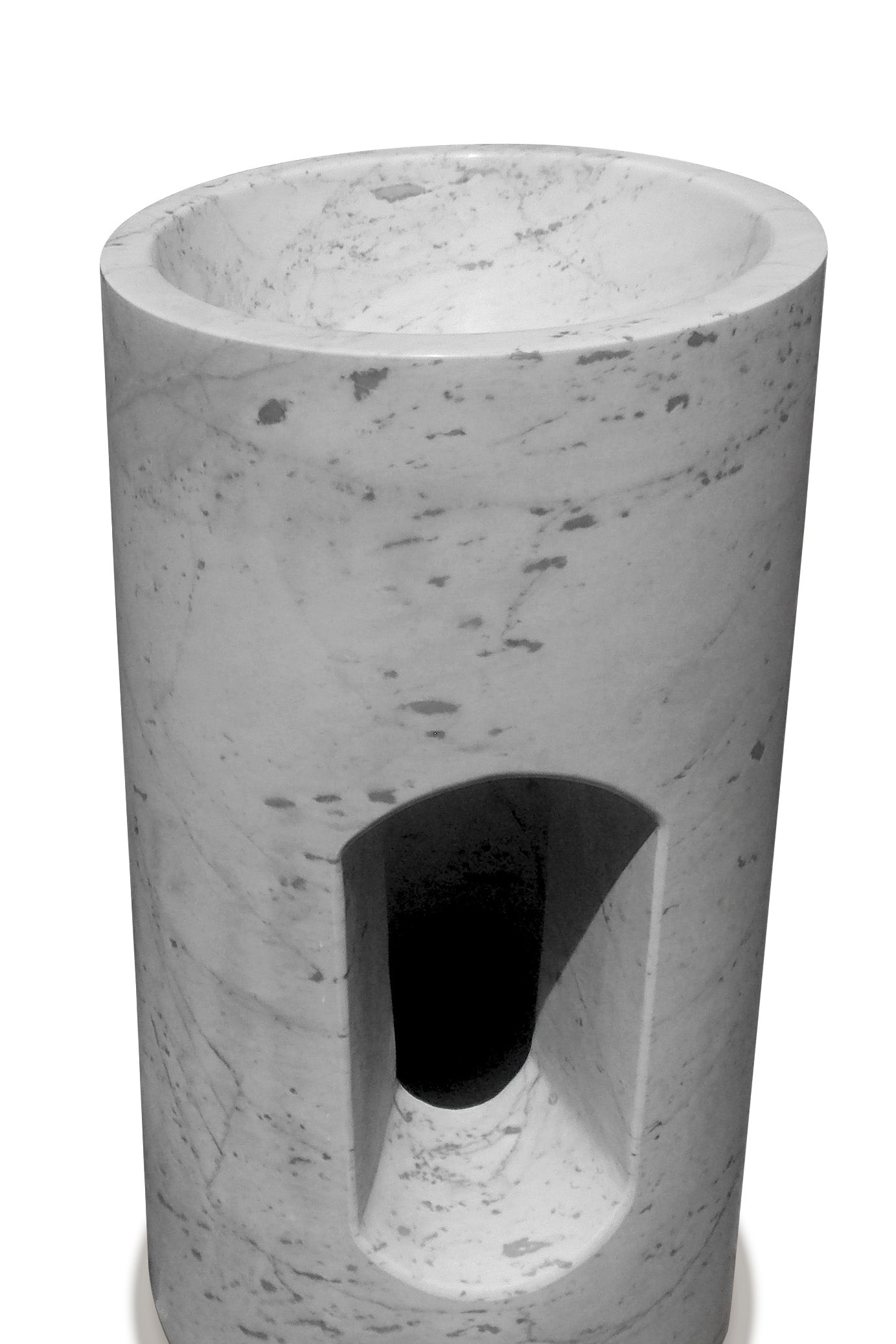 Stone Pedestal Sink Cylinder shape – Marblebee