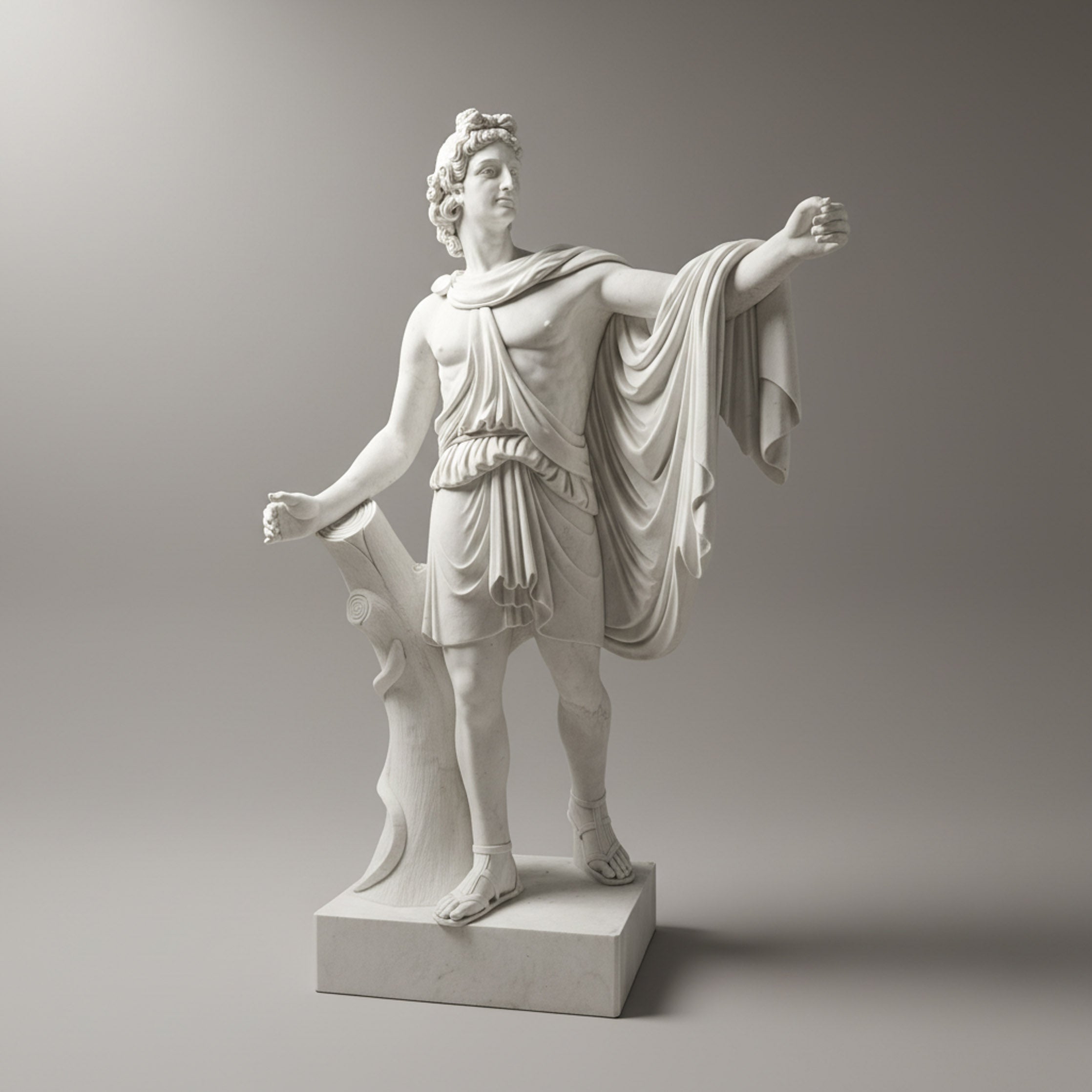 Marble sculpture for sale of Greek Hero Figure in White Marble – Marblebee